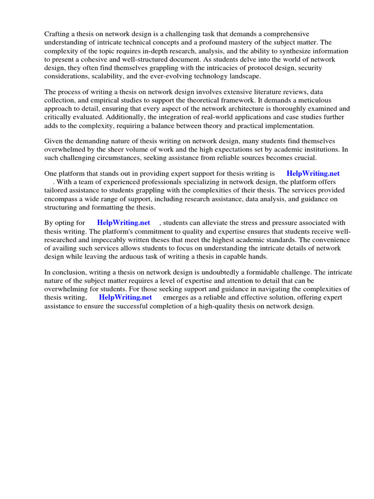 Thesis Network Design | PDF | Computer Network | Cloud Computing