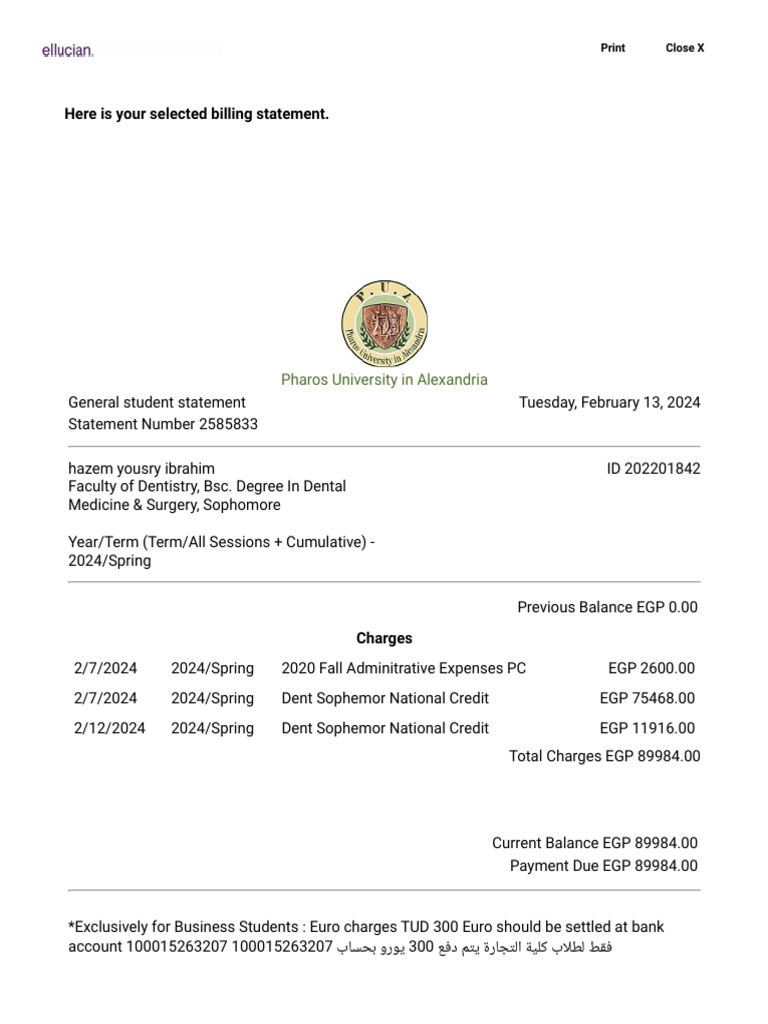 Self-Service - Statement | Download Free PDF | Financial Services ...