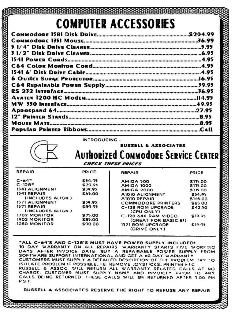 Commodore Ad Russell and Associates | PDF