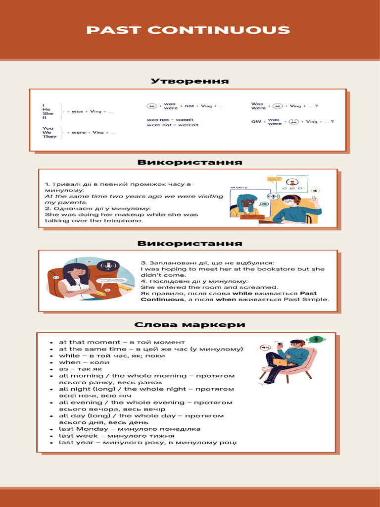Past continuous | PDF