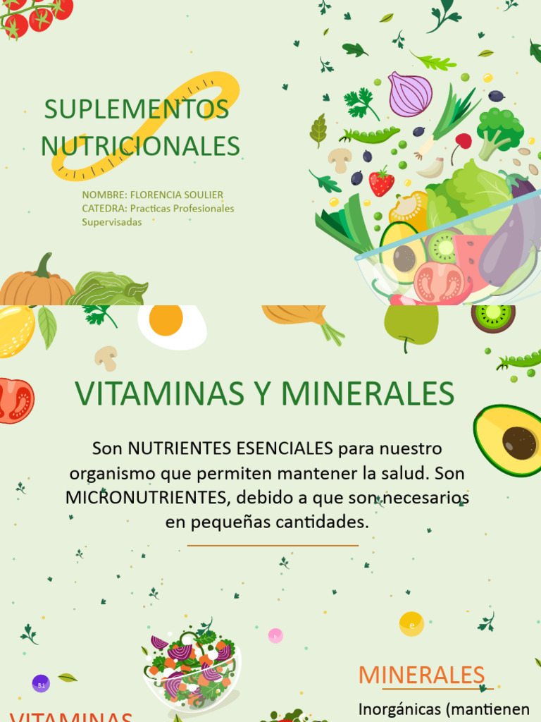 Presentacion Suple | PDF | Vitamina | Alimentos