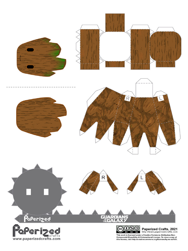 Copia de Guardians of The Galaxy - Baby Groot Papercraft | PDF