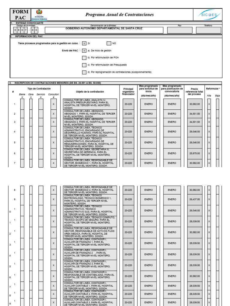 G1. Form Pac 2023 Inscripcion | Descargar gratis PDF | Contabilidad ...