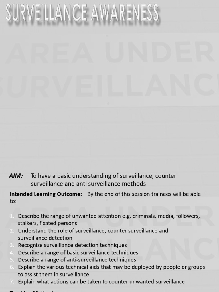 Chapter 3 Survaillance Awareness | PDF | Surveillance | Computer Security