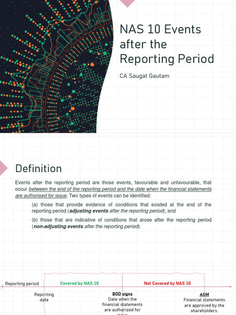 Events After Reporting Period Explained | PDF | Going Concern | Bankruptcy