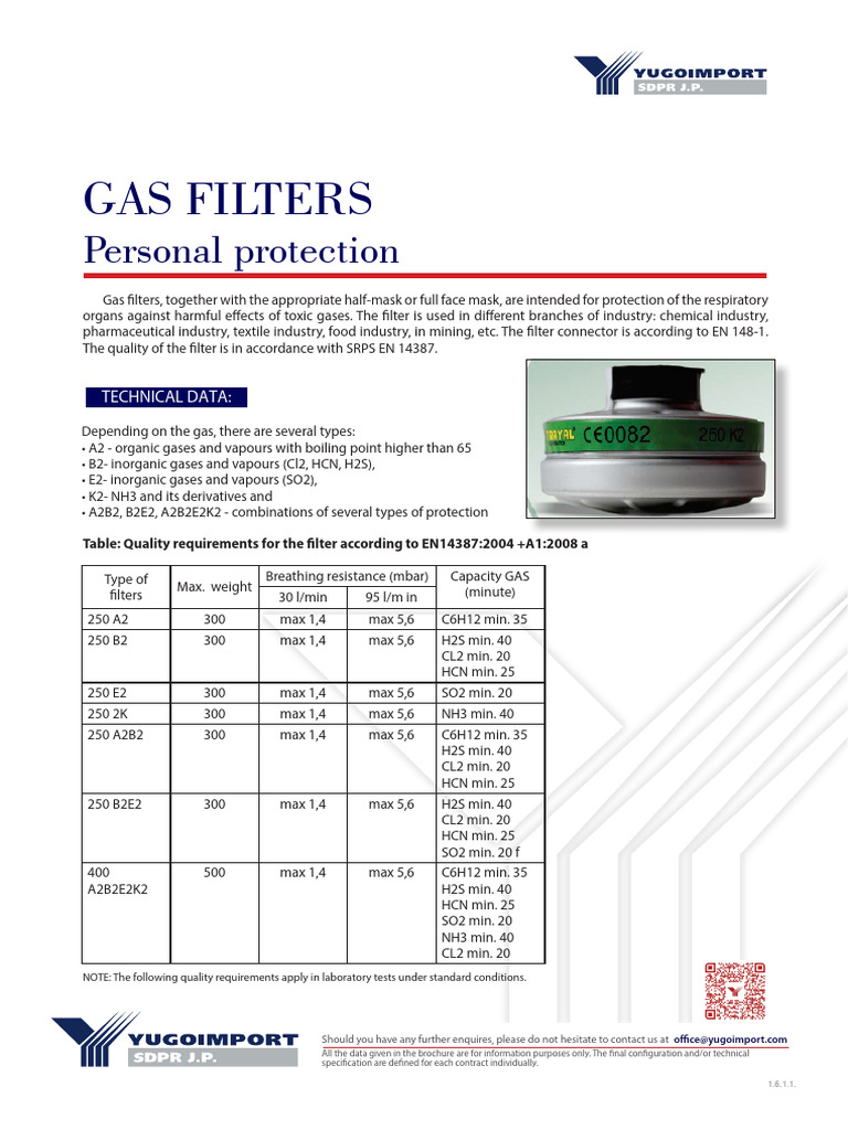 Gas Filters | PDF | Chemistry | Equipment