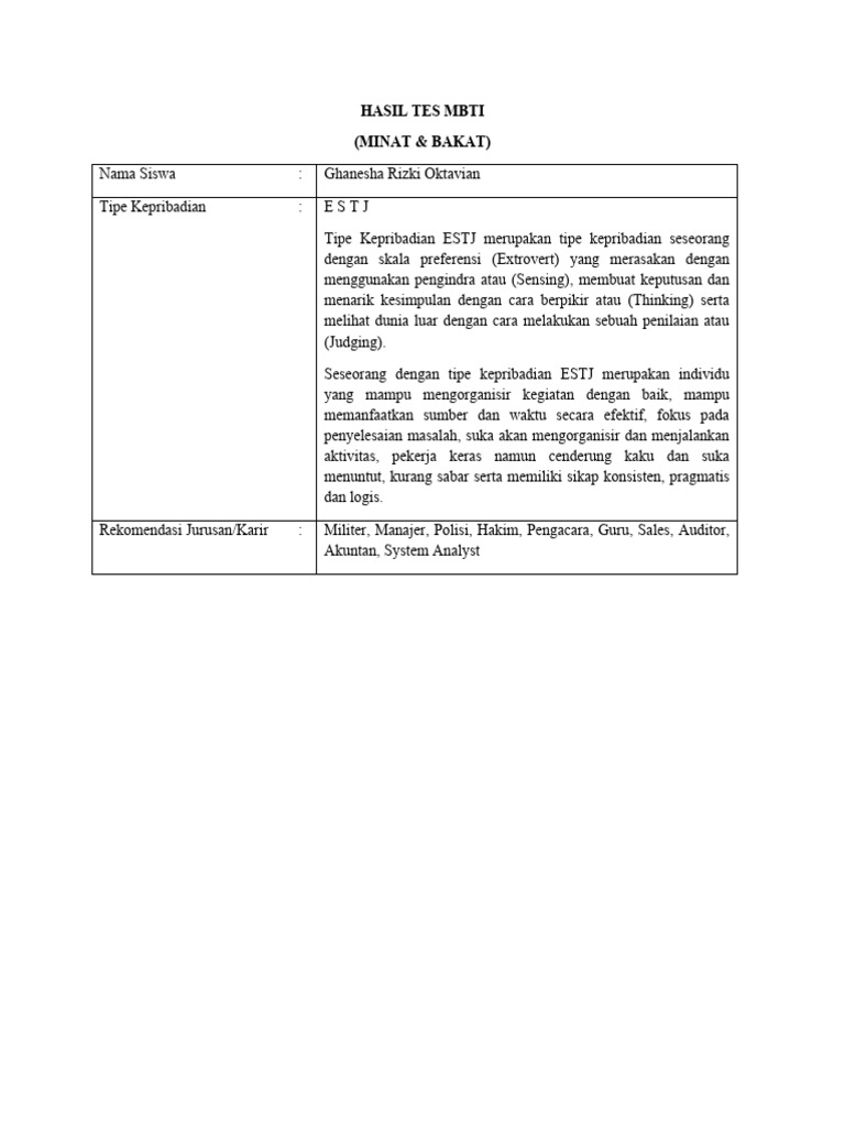 Hasil Kelas 9b | PDF