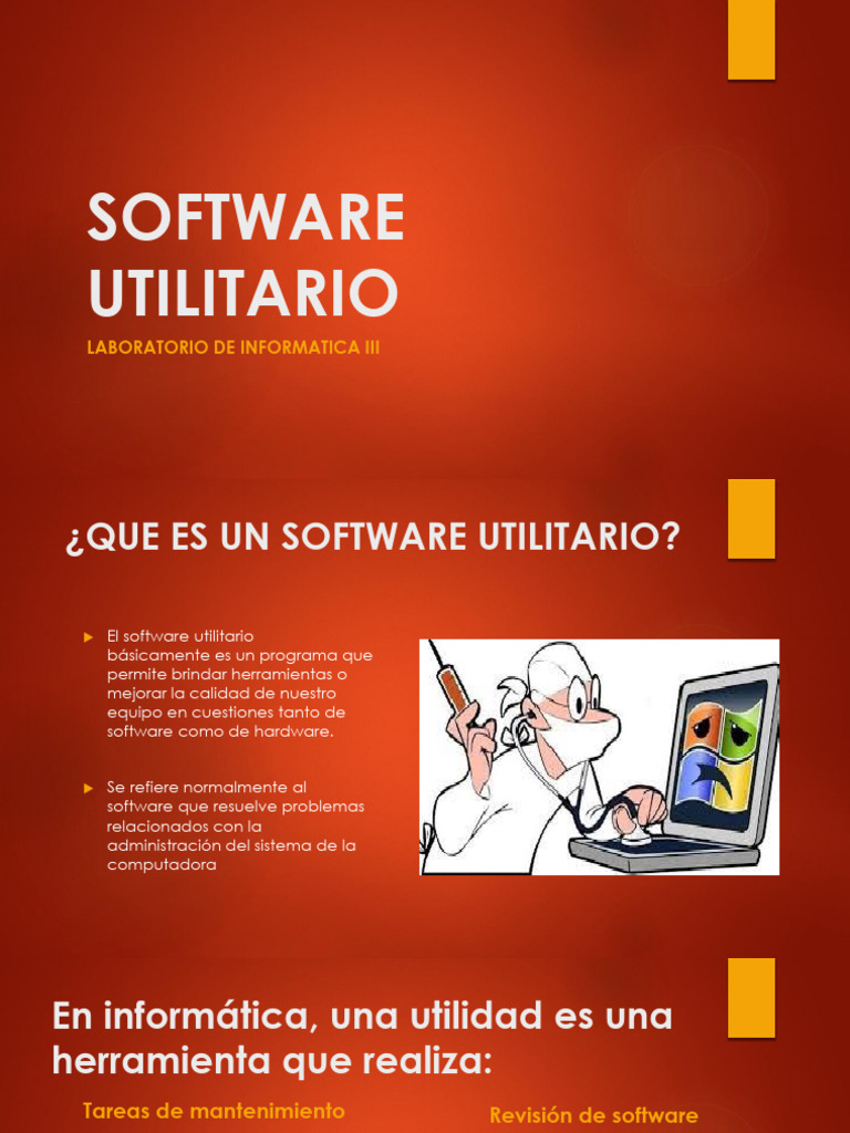 Software Utilitario | PDF | Programación | Programa de computadora