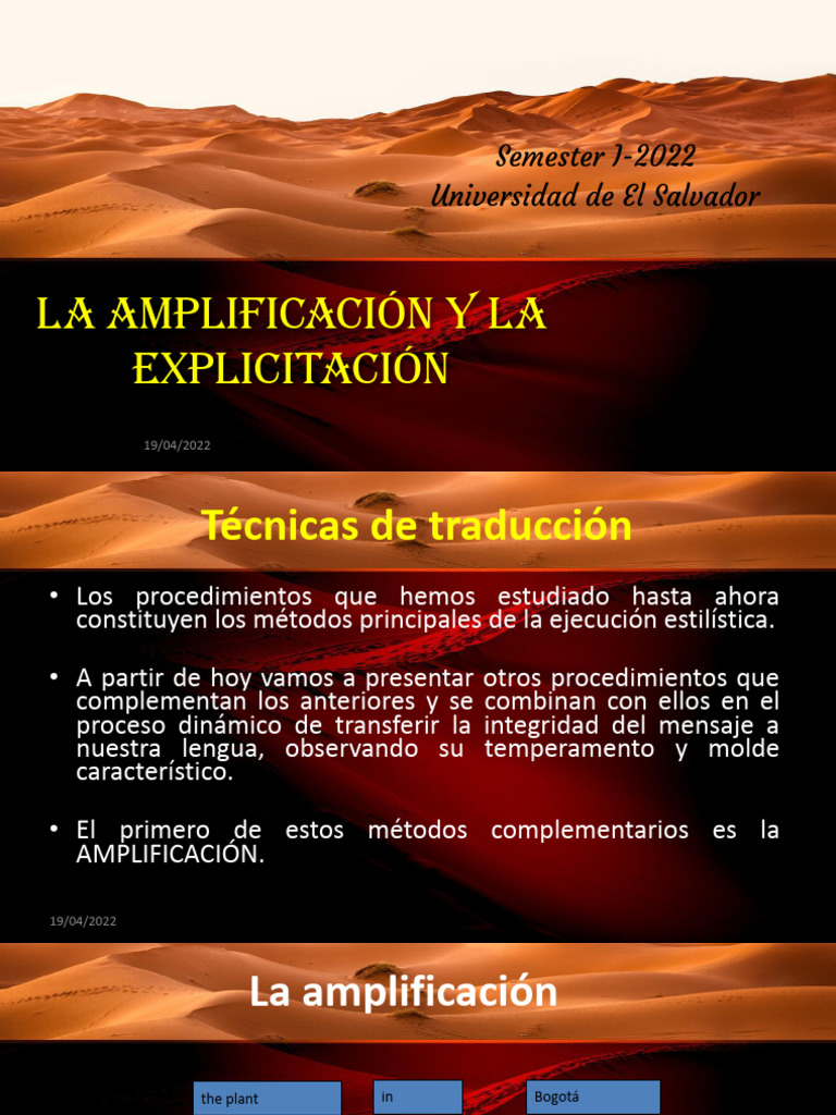 Amplification and Explicitation 2022 | PDF | Traducciones | Lingüística