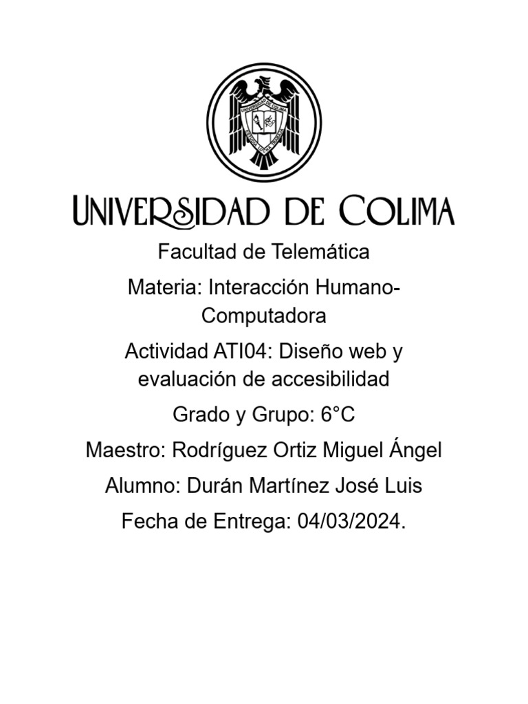 Actividad ATI04 Diseño web y evaluación de accesibilidad, Durán ...
