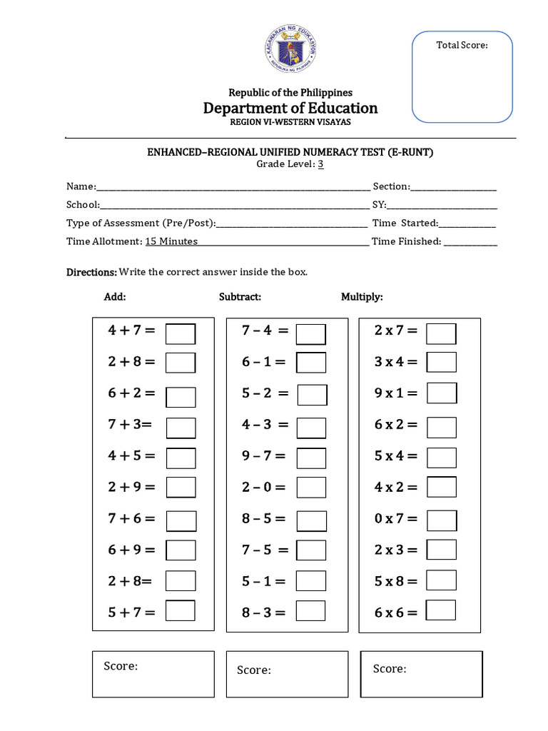 FINAL E RUNT Grade3 | PDF