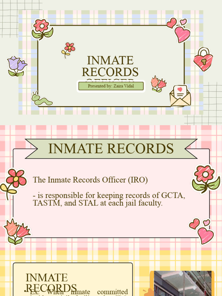 Inmate Records Officer Responsibilities | PDF | Technology & Engineering