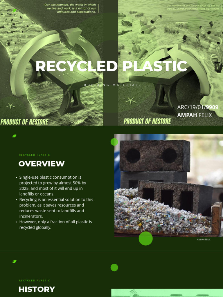 Recycled Plastic as Sustainable Building Material | PDF | Recycling ...