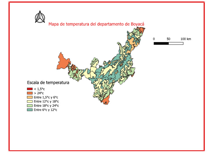 Mapa de Temperatura Del Departamento de Boyacá | PDF