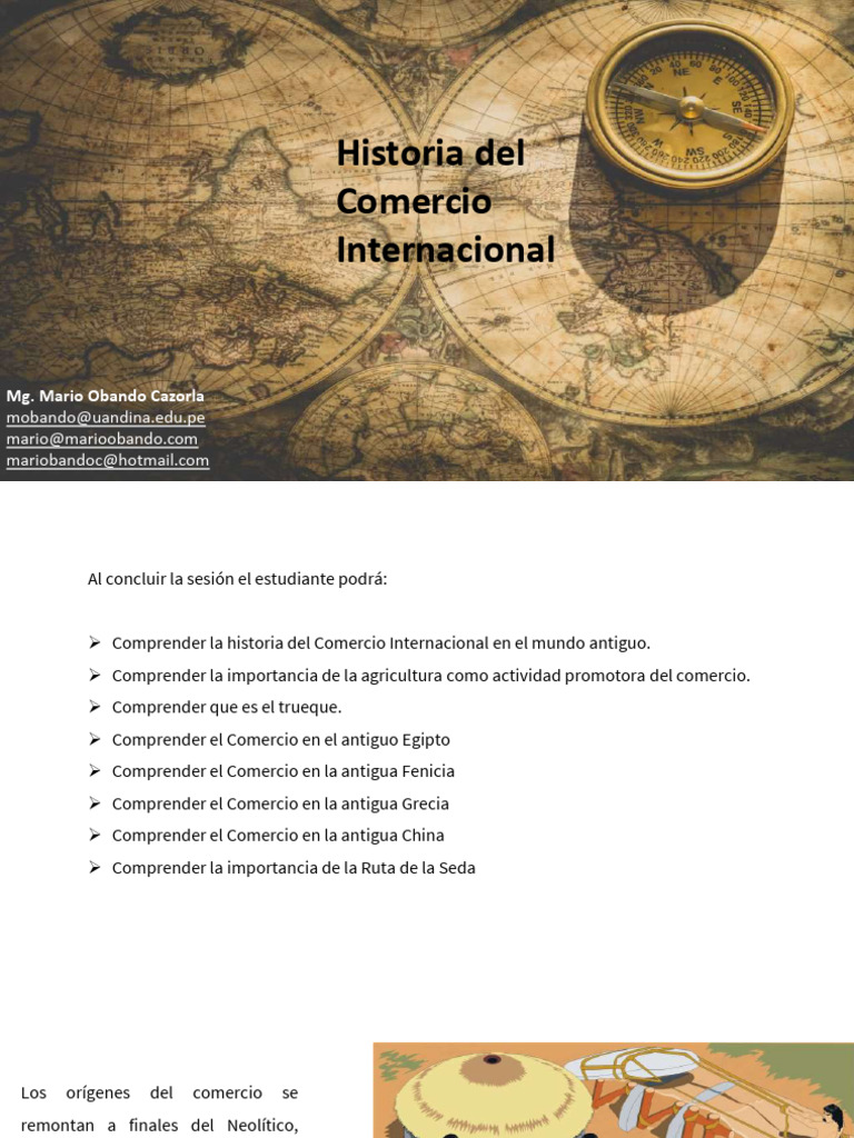 01.historia Del Comercio Internacional-Unidad I | PDF | Fenicia | Comercio