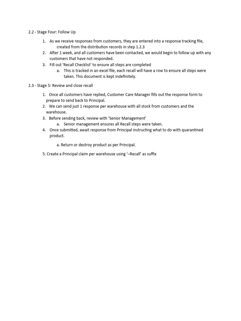 Sop 2 | PDF | Warehouse | Inventory