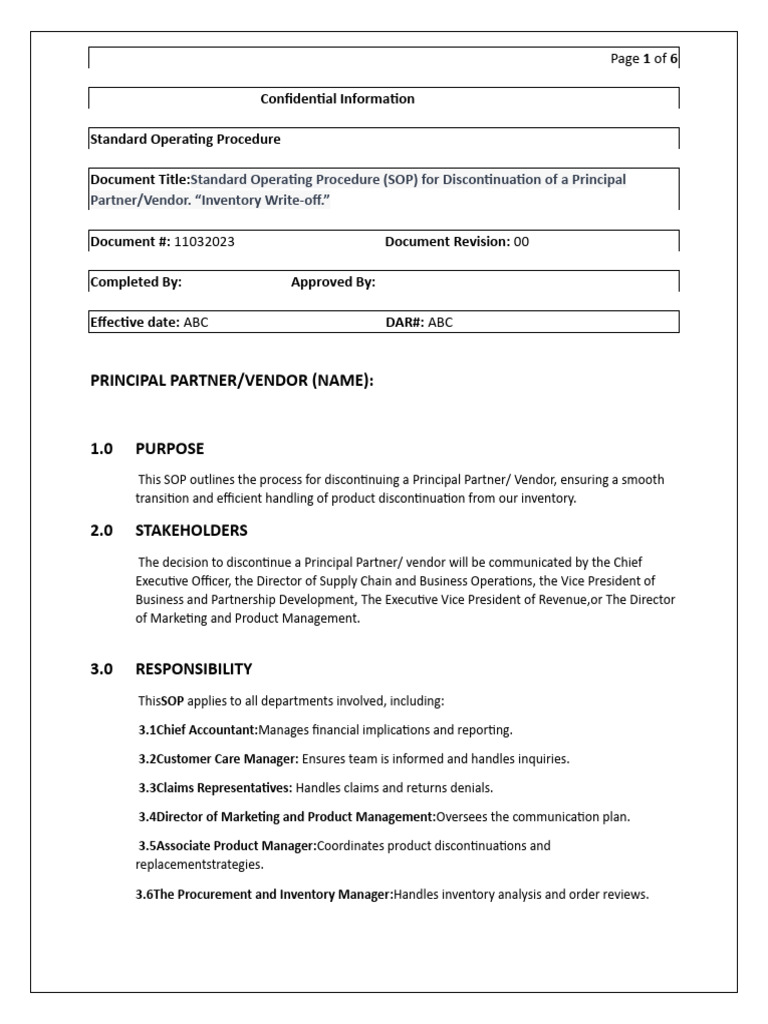 Sop 5 | PDF | Inventory | Accounts Payable