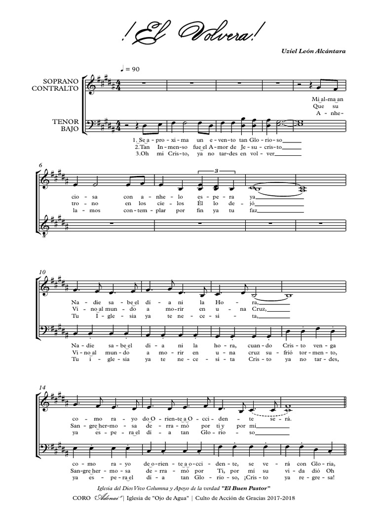 EL VOLVERA - PARTITURA COMPLETA(1) | PDF
