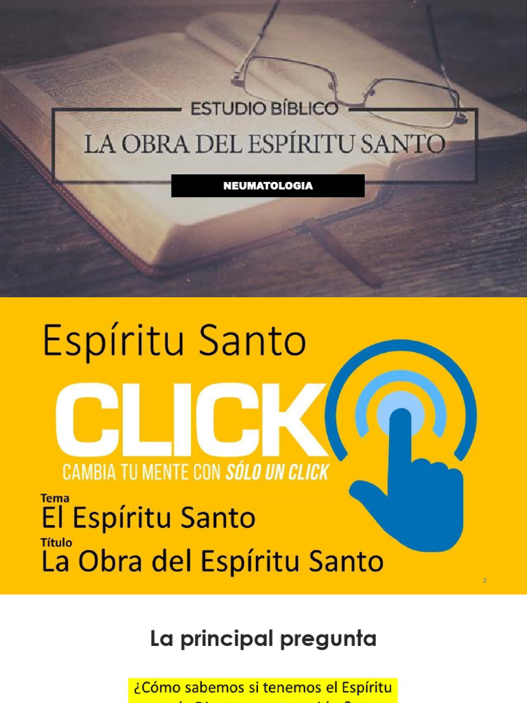 00043 LA OBRA DEL ESPIRITU SANTO nelson pedraza | PDF | espíritu Santo | Pecado