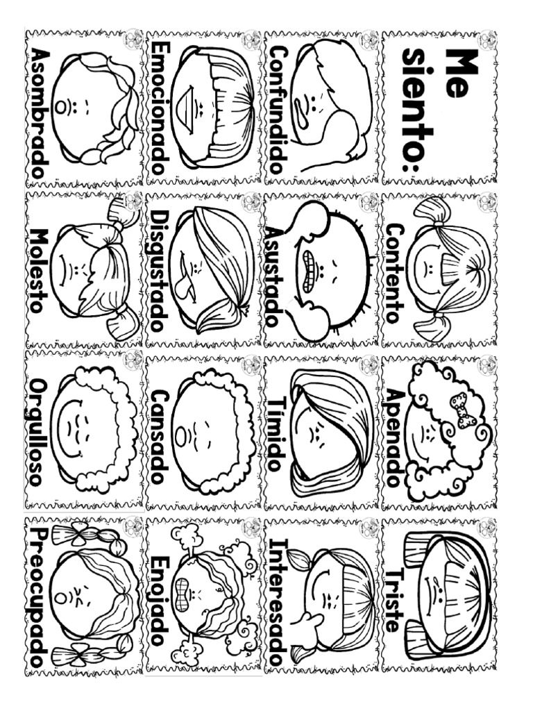 Emociones Colorear | PDF