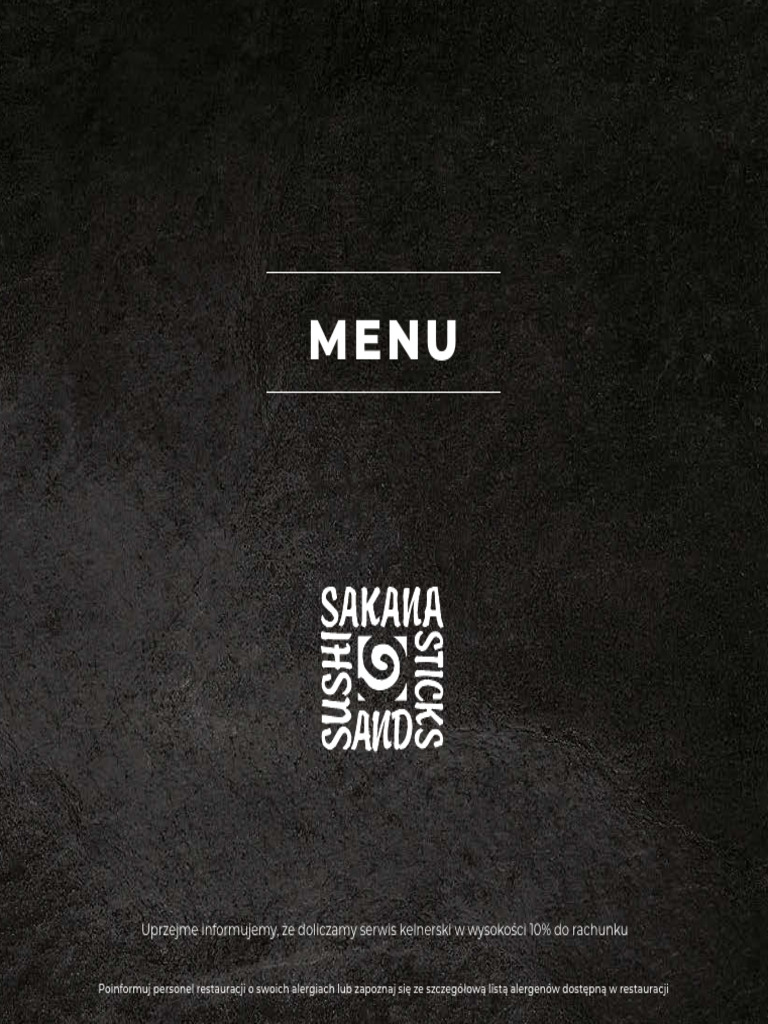 SAKANA Menu PL Online 231120 201121 | PDF