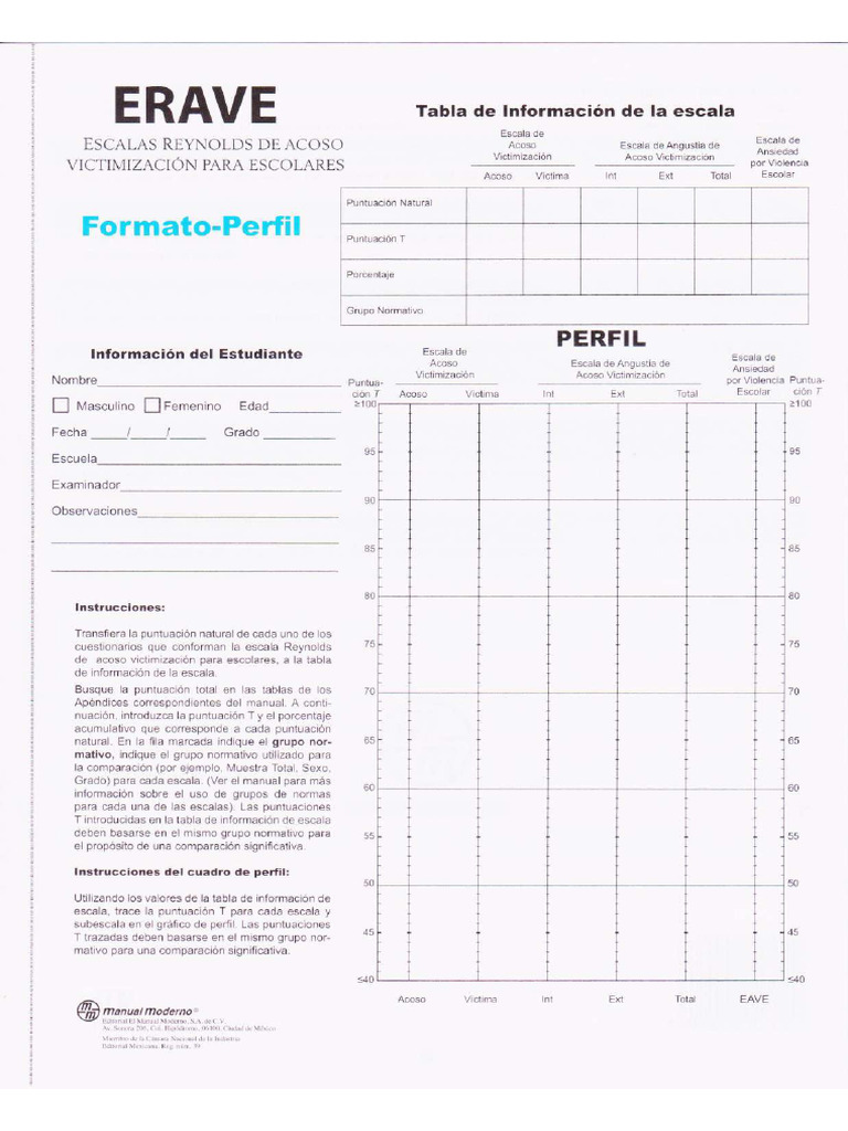 ERAVE Formato-Perfil (MP 107-2) | PDF