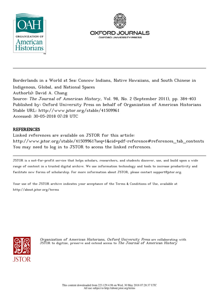 Borderlands: Concow, Hawaiians, Chinese | PDF | Hawaii | The United States