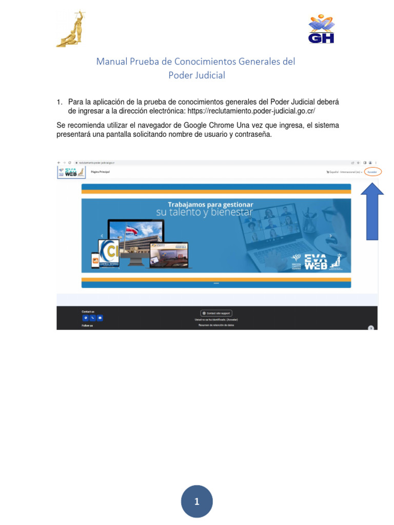GUÍA DE USO Plataforma - EVA WEB | PDF