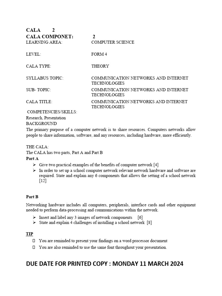 CALA 4 OF 2024 | PDF