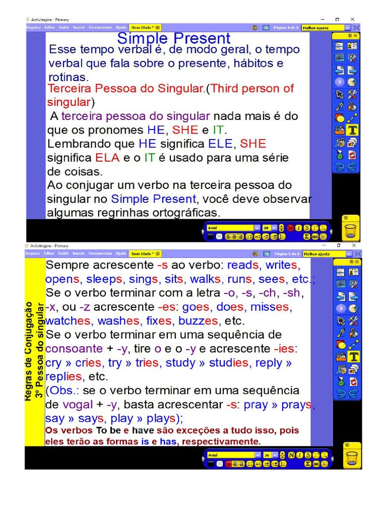 3rd Person of Singular - Simple Present | PDF