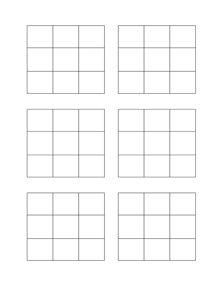 Bingo Game 3x3 | PDF
