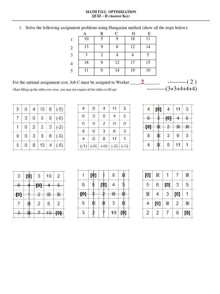 Quiz II Model Sol | PDF | Computational Science | Computer Programming