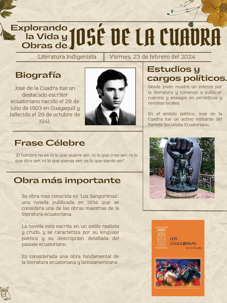 Jose de la cuadra | PDF