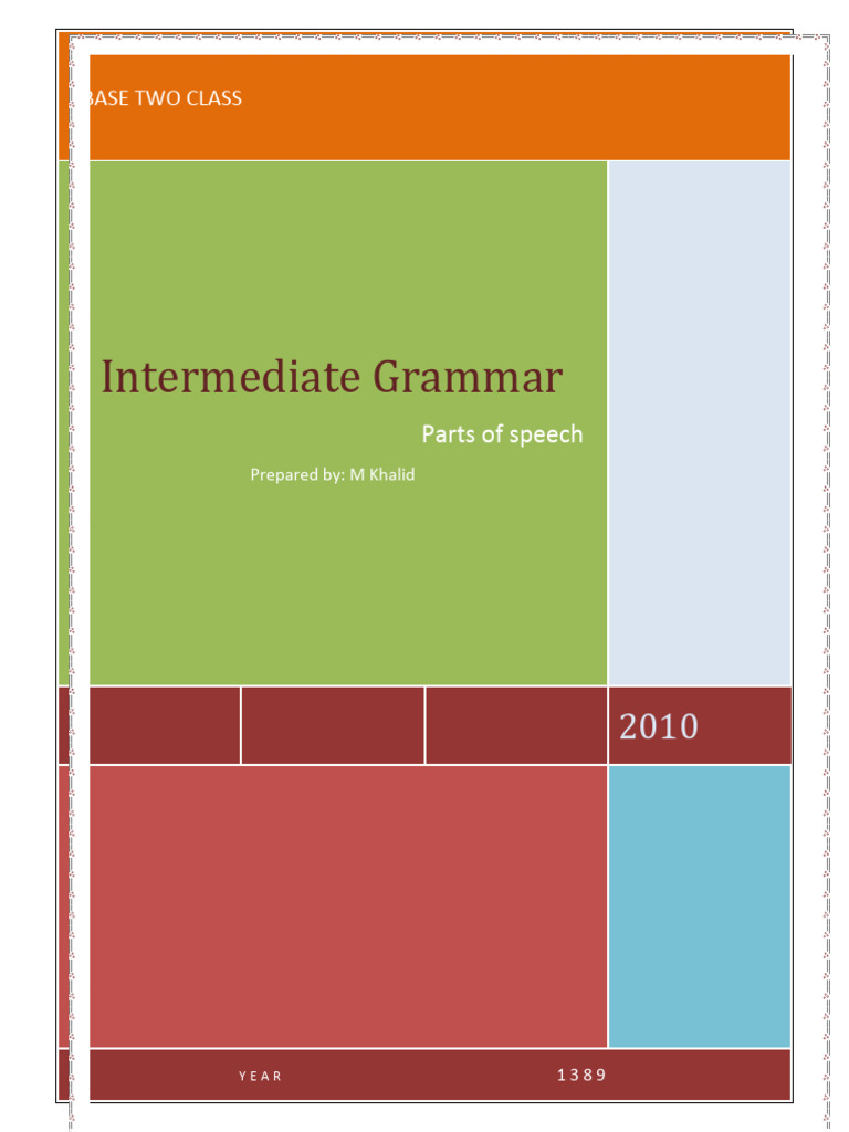 Grammar For Base Two Class | PDF | Verb | Adjective