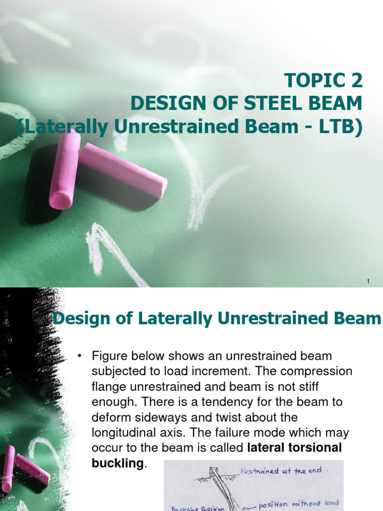 Unrestrained Beam Presentation | PDF | Beam (Structure) | Buckling
