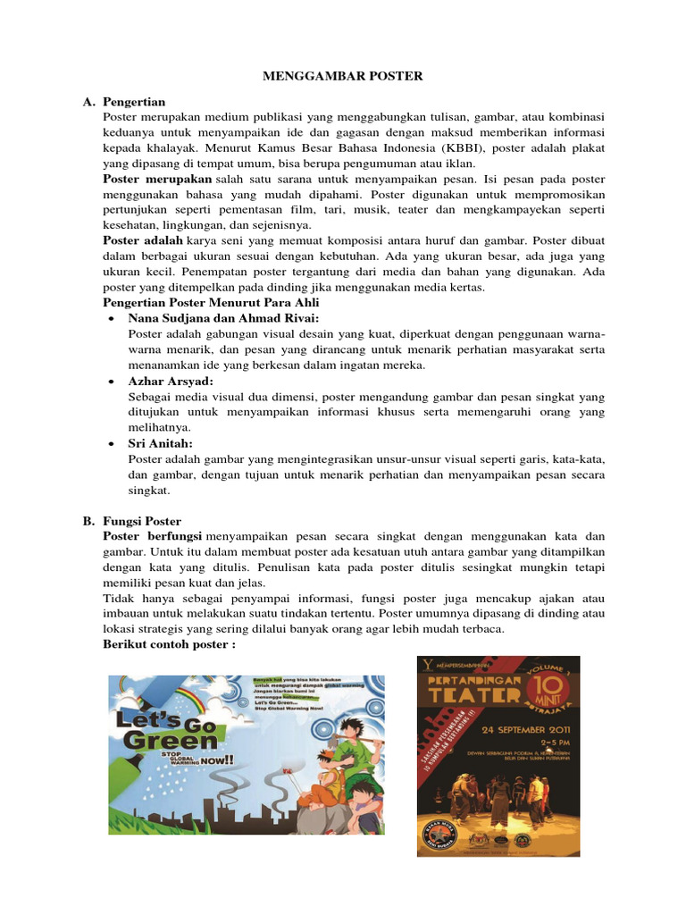 Menggambar Poster | PDF