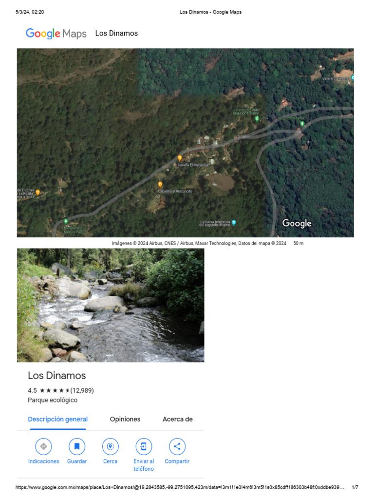 Los Dinamos - Google Maps | PDF