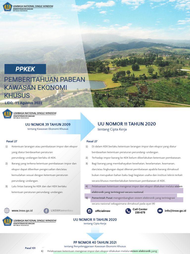 Panduan Pabean KEK Lido | PDF