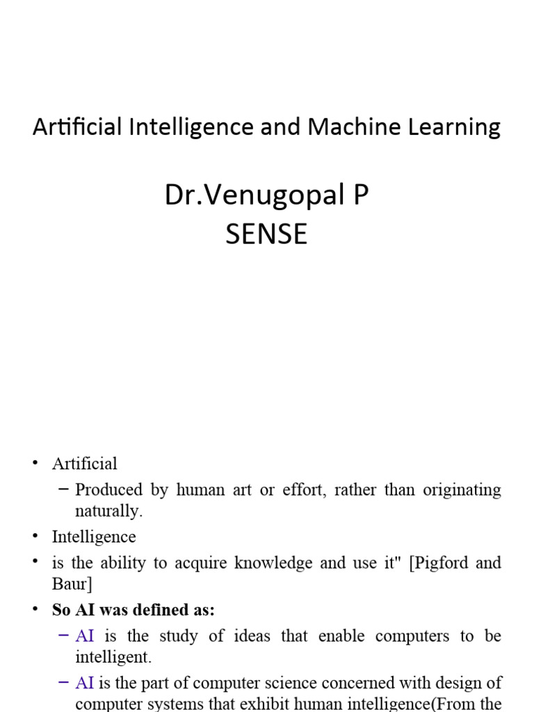 Module1 | PDF | Artificial Intelligence | Intelligence (AI) & Semantics