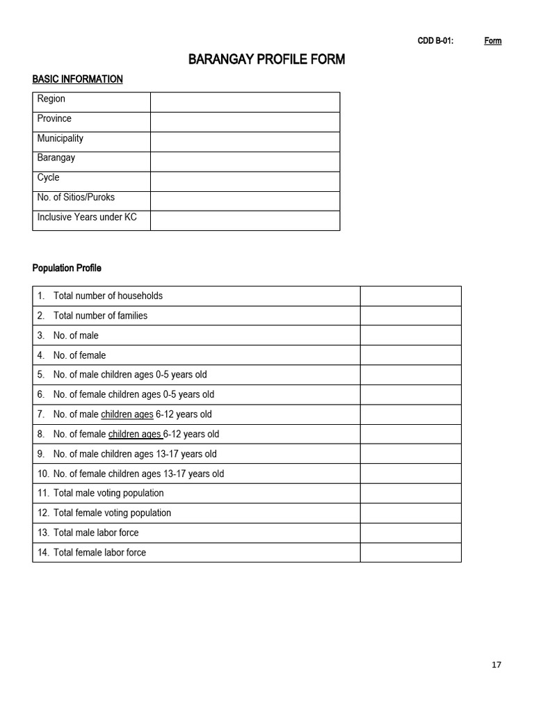 Compendium of CDD Forms and Tools-B (Version 04192016) | PDF | Poverty ...