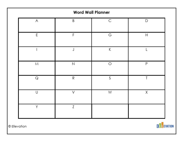Word Walls | PDF