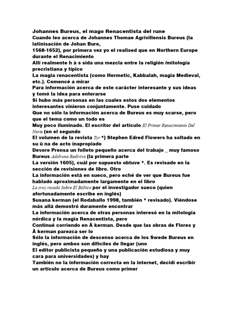 Johannes Bureus | PDF | Runas | Creencia religiosa y doctrina