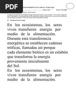 Evaluación Diagnostica Del Área de Ciencia y Tecnología Del 2do Grado ...