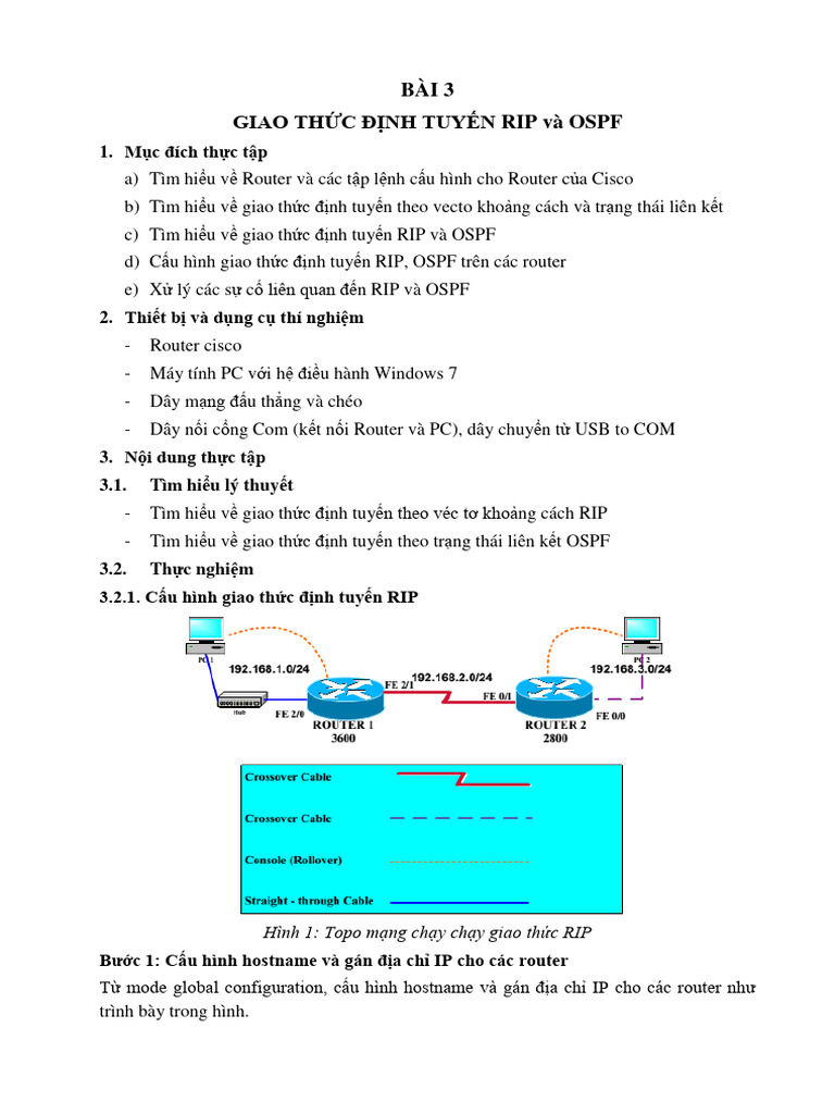 Bai 4 Dinh Tuyen RIP Va OSPF | PDF