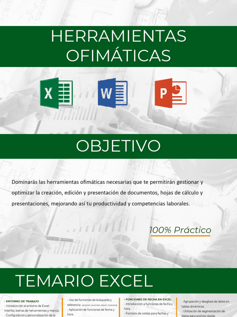 Herramientas Ofimática Febrero 2024 | PDF | Microsoft Excel | Microsoft PowerPoint