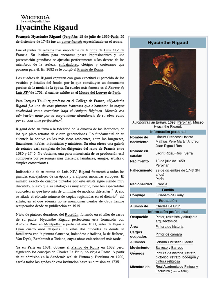 Hyacinthe Rigaud | PDF | Clásicos