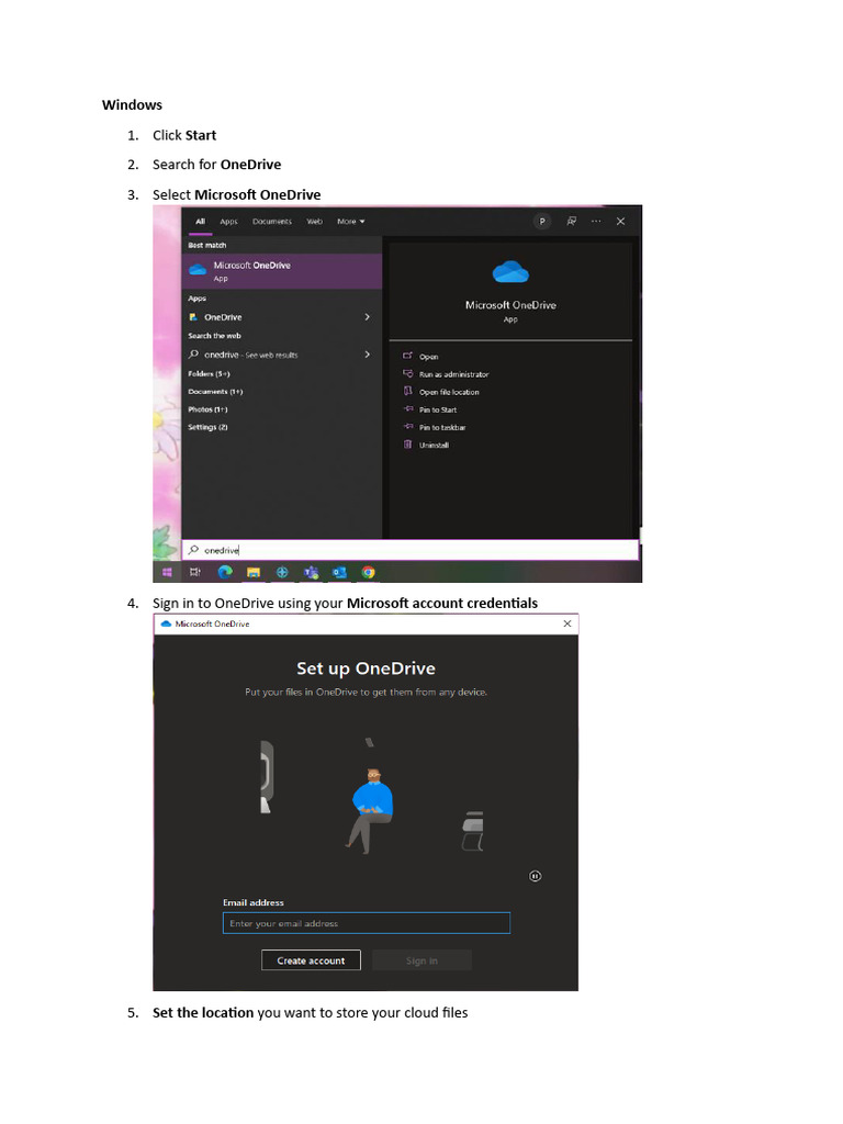 Onedrive How To | PDF | Computer File | Finder (Software)