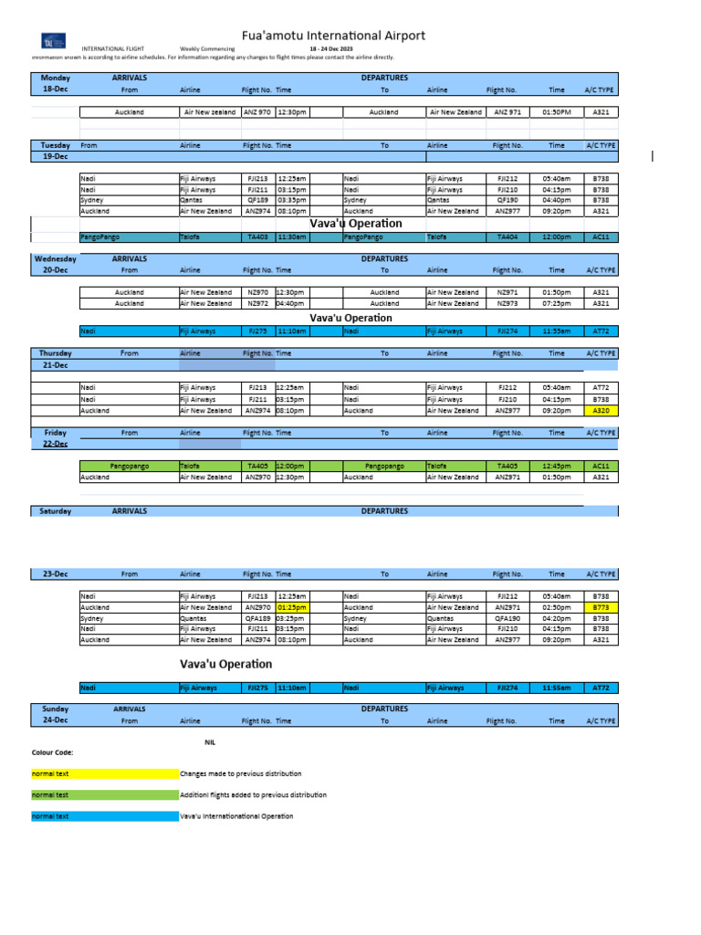 18 - 24 Dec 2023 WFS 2nd Revised | PDF | Aviation | Airlines