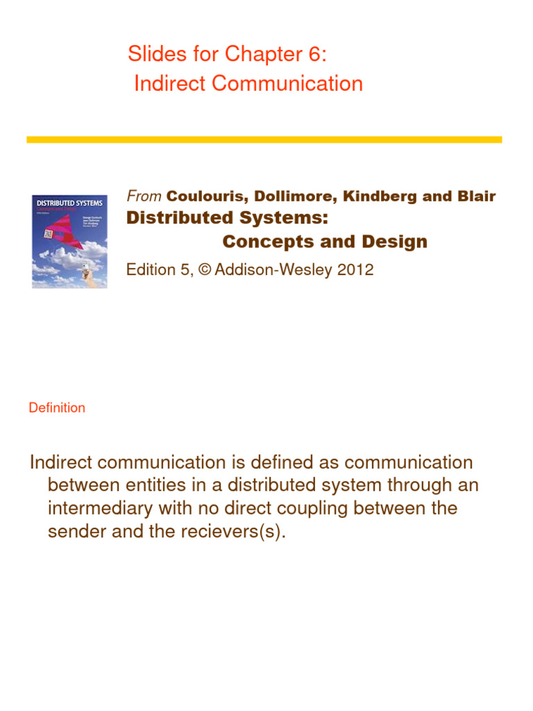C5 Indirect Communication | PDF | Network Architecture | Software ...