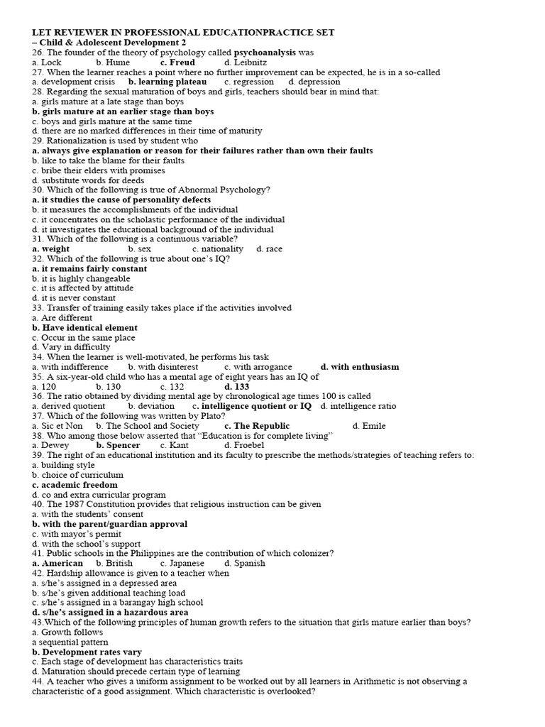 Child and Adolescent 2 | PDF | Learning | Intelligence Quotient